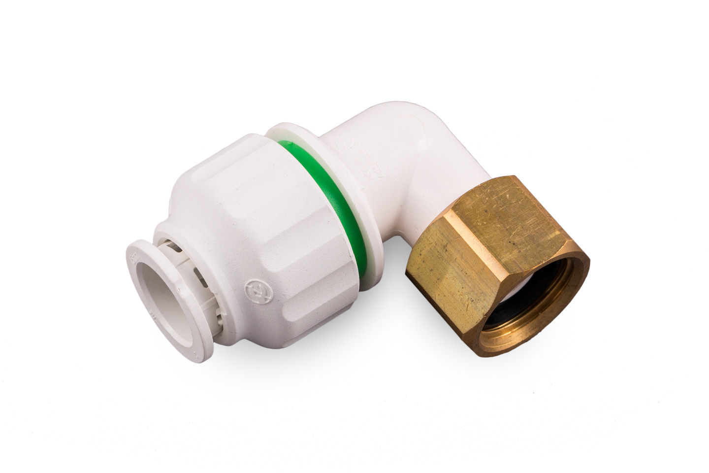 SWIVEL ELBOW UNION (BRASS NUT)