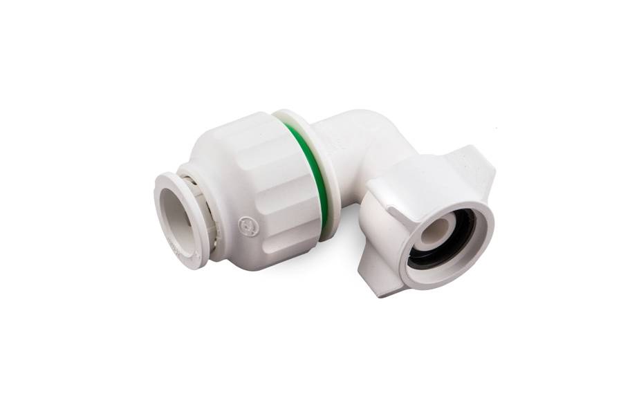 SWIVEL ELBOW UNION (PLASTIC NUT)